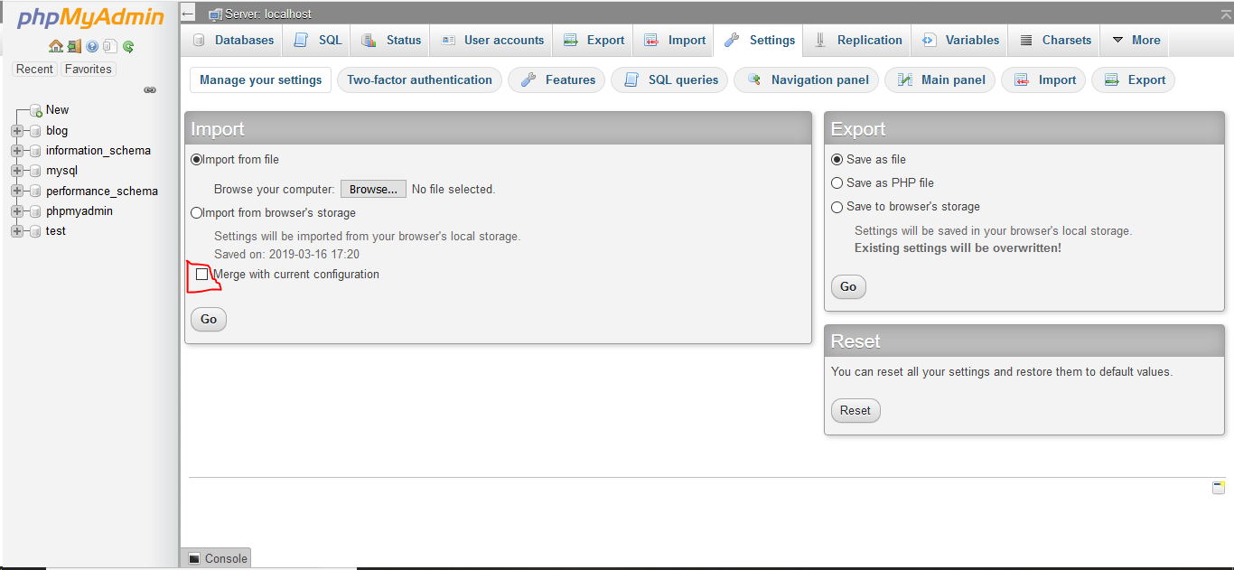 Margin before checkbox · Issue #15101 · phpmyadmin/phpmyadmin · GitHub
