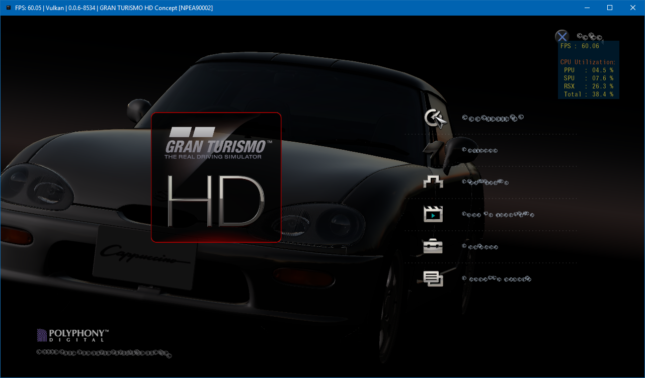 Gran Turismo Hd Concept Npea90002 Font Rendering Regression · Issue 6395 · Rpcs3rpcs3 · Github