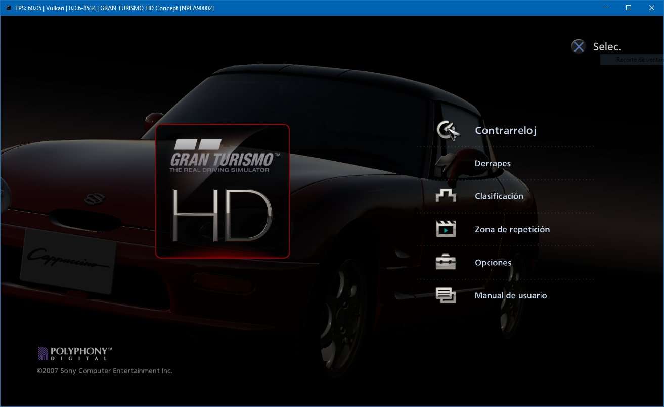 GRAN TURISMO HD Concept [NPEA90002] Font rendering regression · Issue ...