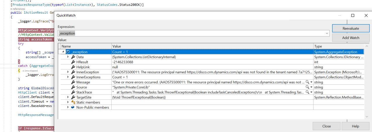 GetAccessTokenForUserAsync - Is not working to obtain JWT Token to ...
