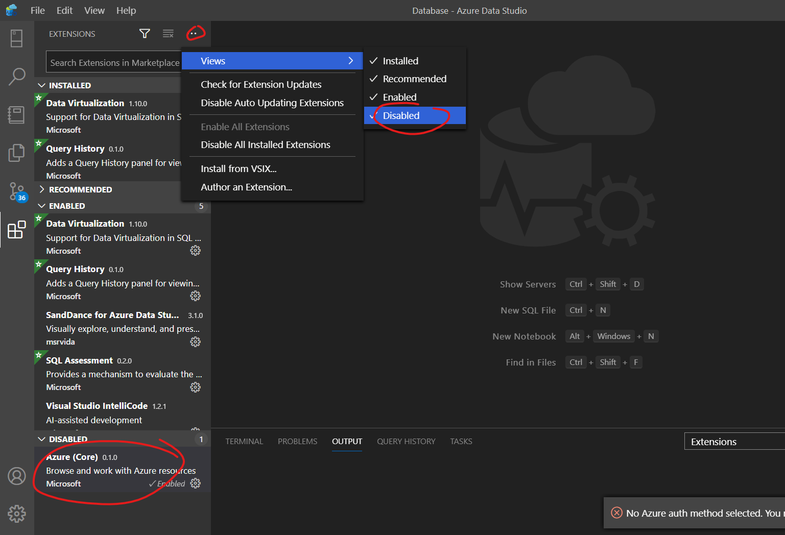 Couldn't enable cloud in Azure Data Studio · Issue #12786 · microsoft ...