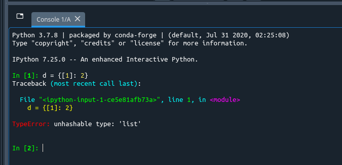 Not allowed dictionary key · Issue #16094 · spyder-ide/spyder · GitHub
