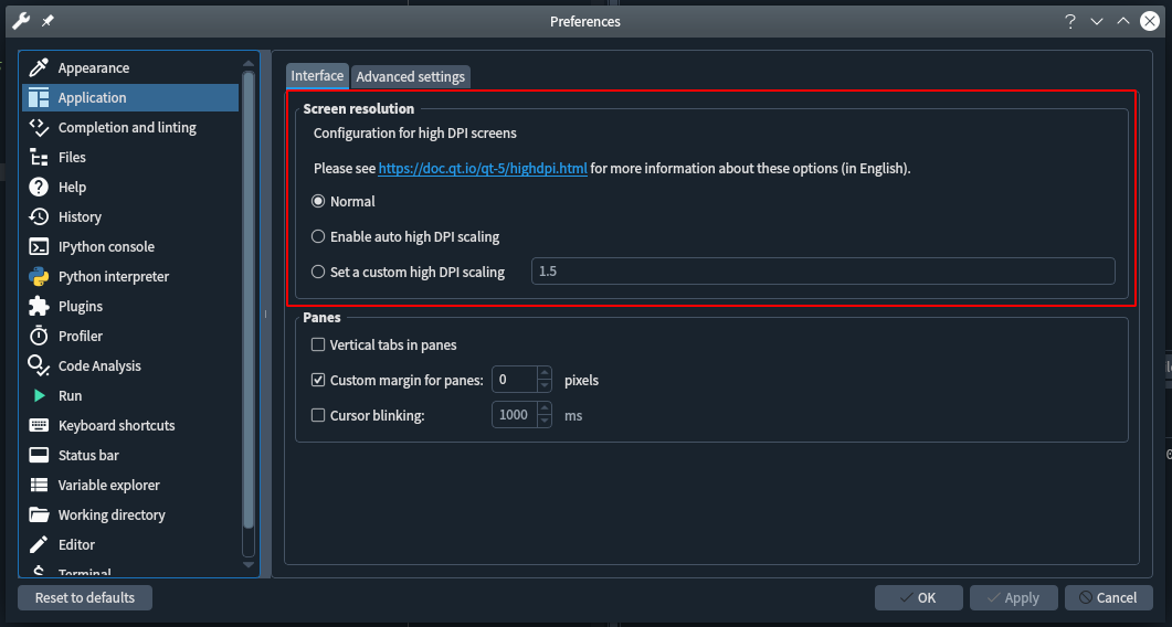 UI Glitches in 4k resolution in small laptop screen · Issue #18147 · spyder-ide/spyder · GitHub