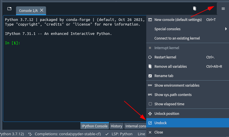 the shortcut of hiding the Outline pane · Issue #20102 · spyder-ide/spyder · GitHub