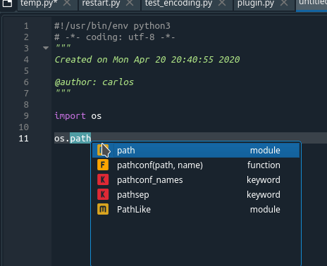 Inconsistencies with the completion widget · Issue #12417 · spyder-ide ...