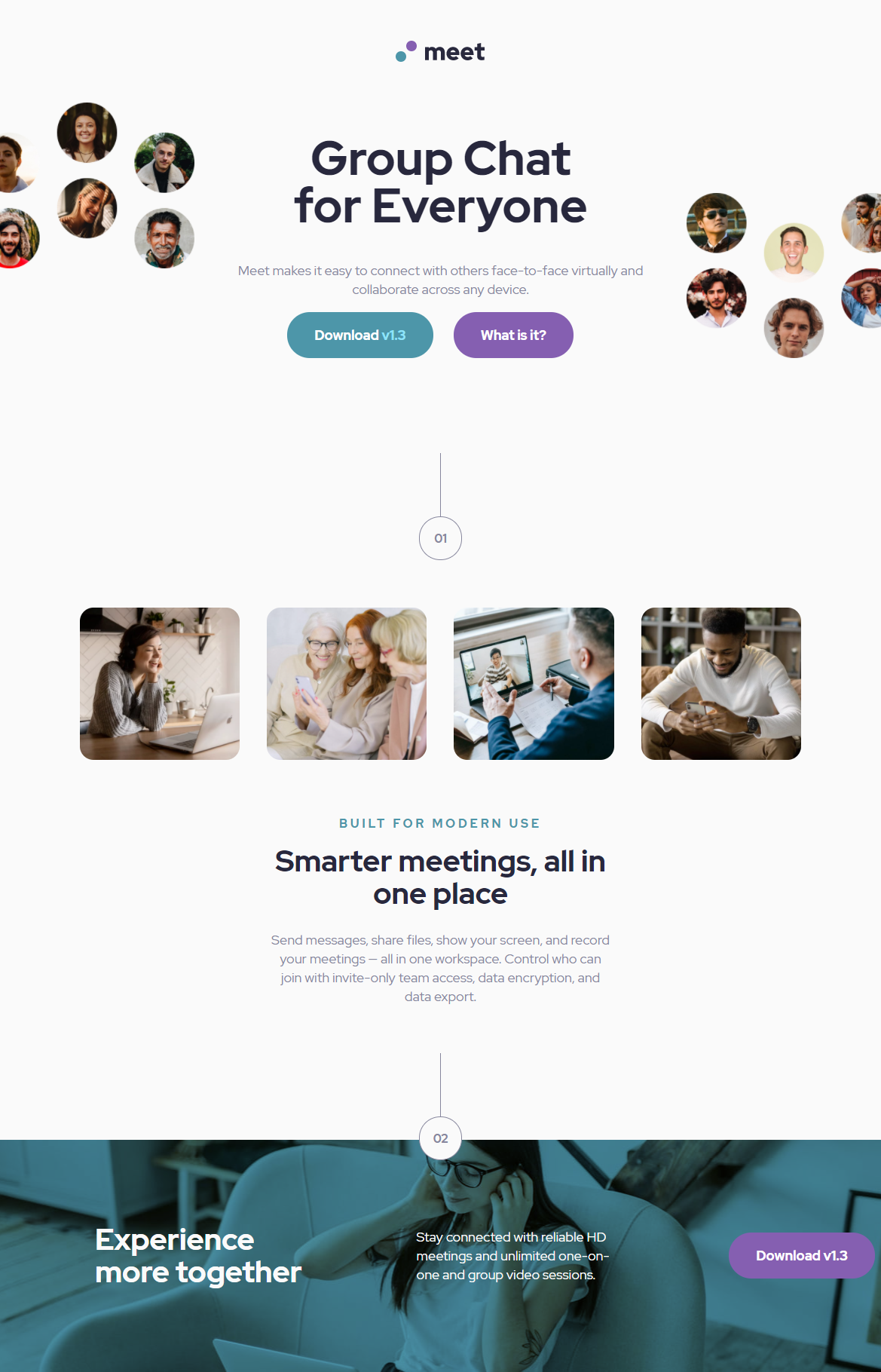 GitHub - cotybro/Meet-landing-page