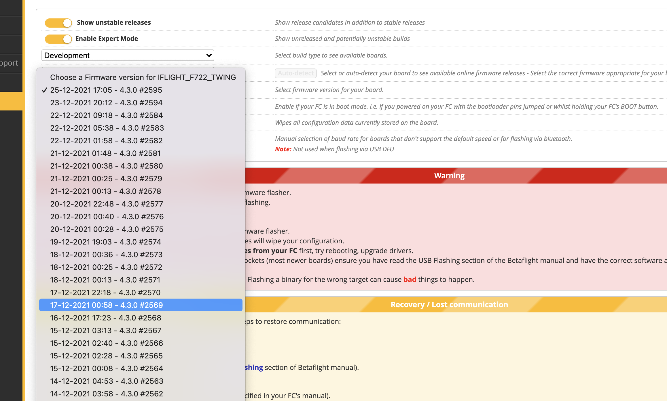 No post flight statistics BF4.3RC1 · Issue #11165 · betaflight/betaflight · GitHub