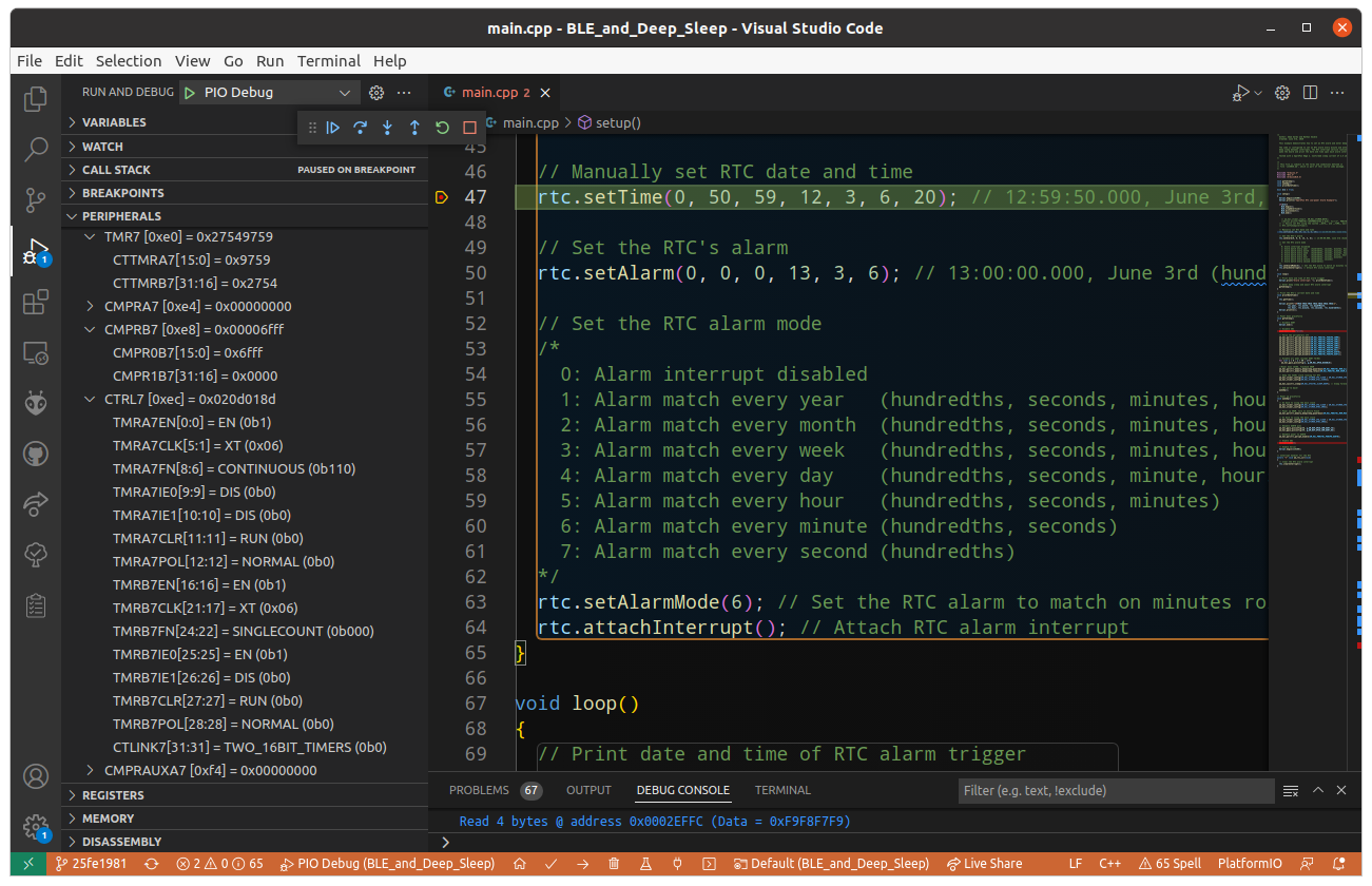 Arduino BLE with watchdog interrupt deep sleep · Issue #415 · sparkfun/Arduino_Apollo3 · GitHub