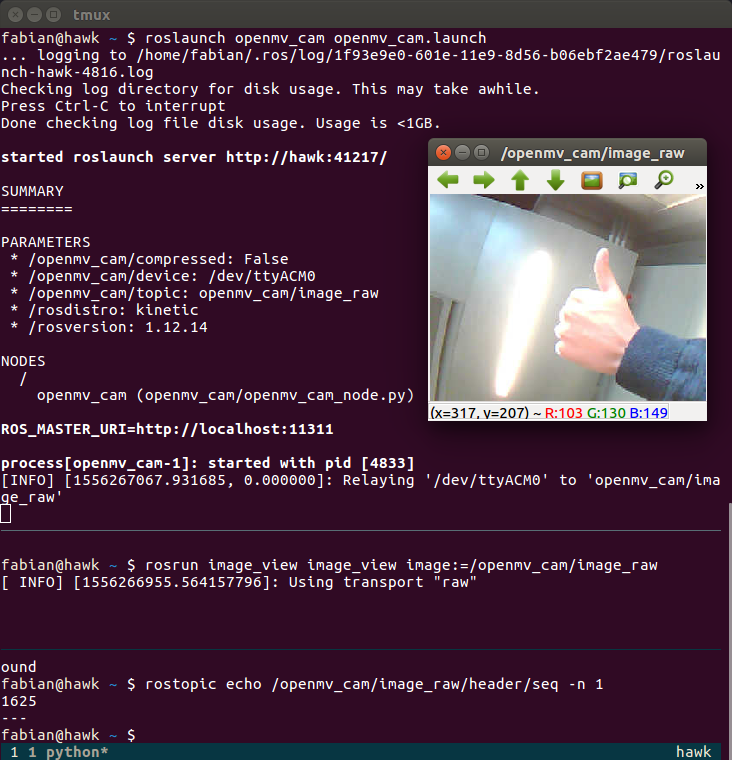 How to consume /openmv_cam/image_raw topic ? · Issue #2 · fabianschilling/openmv_cam · GitHub