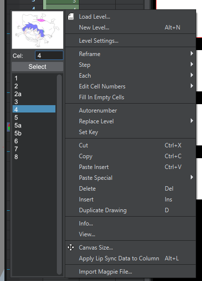 (Discussion) Mini Level Strip for Cel Input Context Menu · Issue #2948 · opentoonz/opentoonz ...