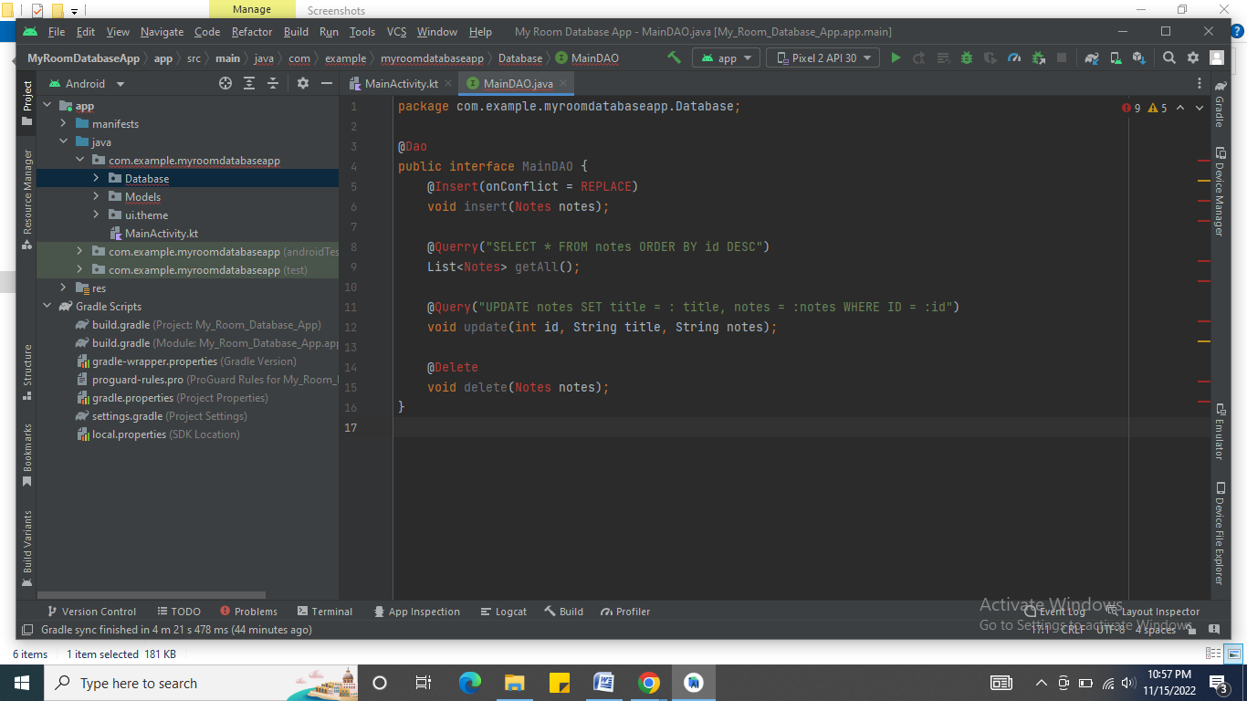 GitHub - wilberforce001/My-Room-Database-App