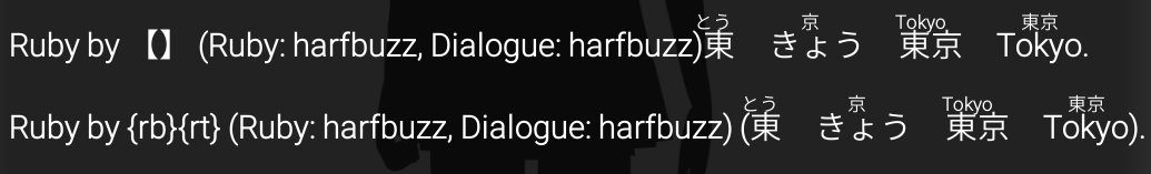 Ruby Text Cannot Be Aligned Centered When Using Harfbuzz · Issue 4917 · Renpyrenpy · Github