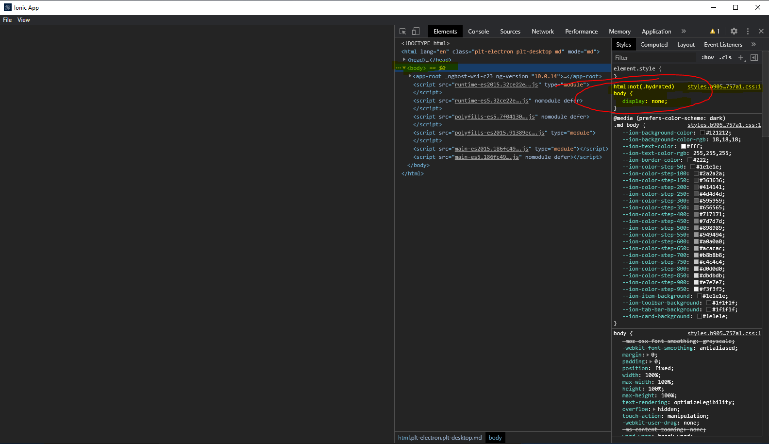 Electron 11 only shows Web Content after resize, minimize or drag Main ...