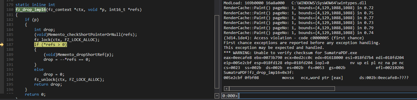 UAF in SumatraPDF!fz_drop_imp16+0x3f · Issue #1433 · sumatrapdfreader ...