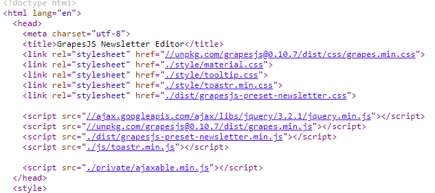 HTML Script Src · Issue #214 · GrapesJS/mjml · GitHub