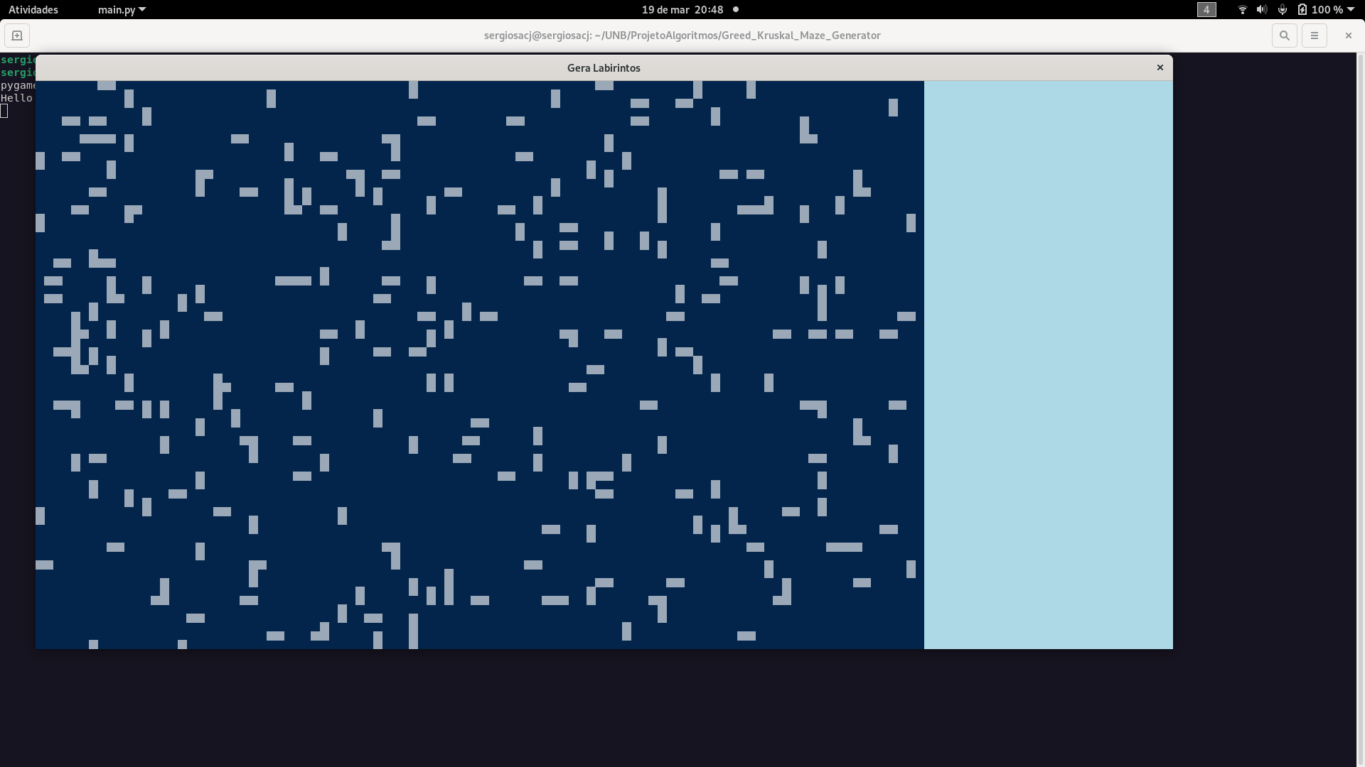 GitHub - projeto-de-algoritmos/Greed_Kruskal_Maze_Generator