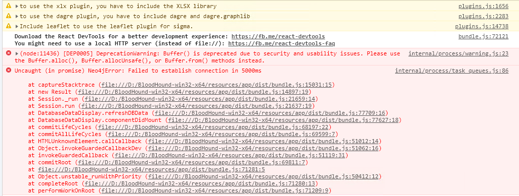"Failed to establish connection in 5000ms" console log error · Issue ...