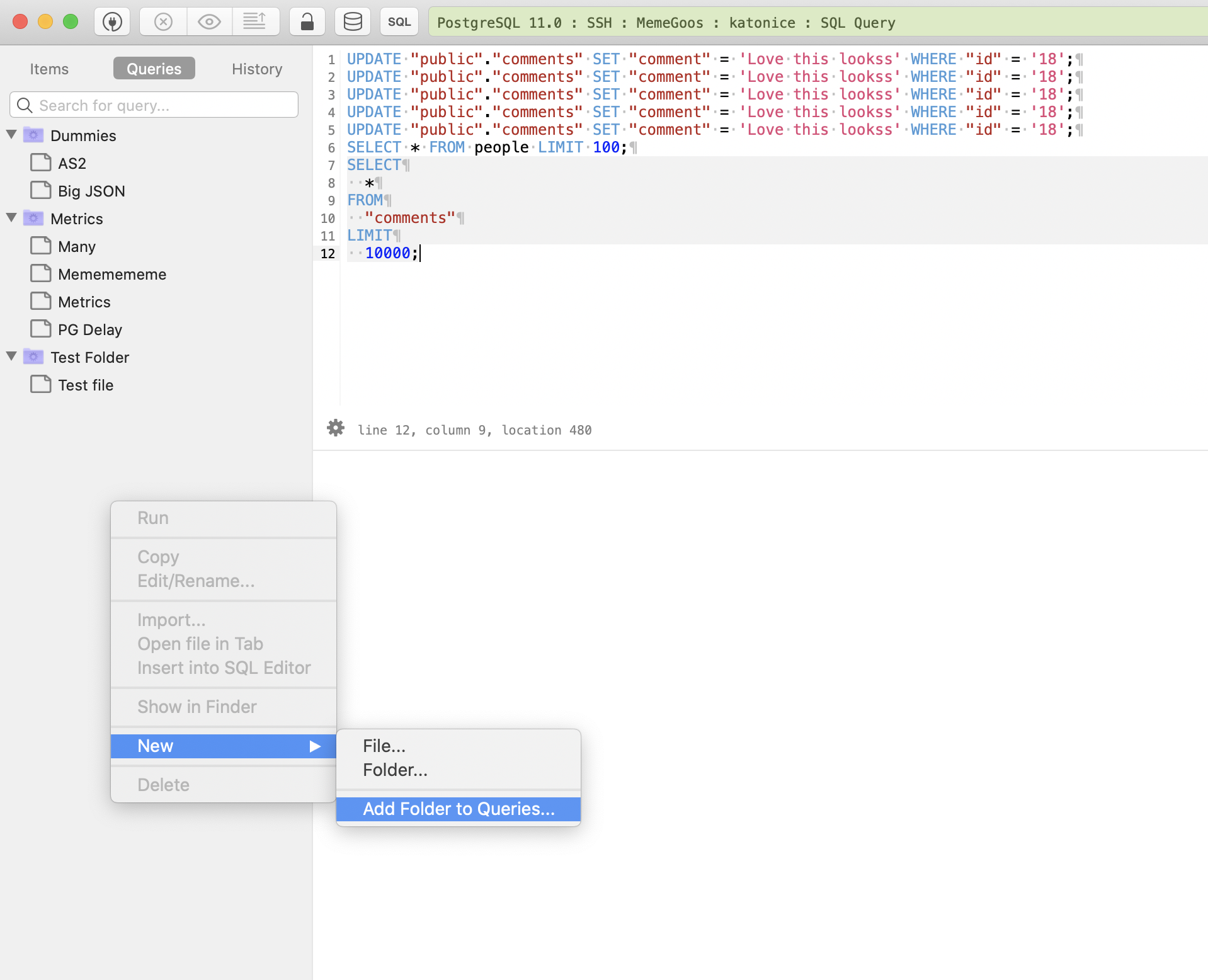 Feature Request: SQL files workspace/folder · Issue #2354 · TablePlus/TablePlus · GitHub