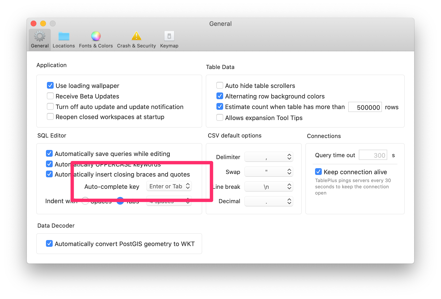 Error-inducing autocomplete · Issue #561 · TablePlus/TablePlus · GitHub