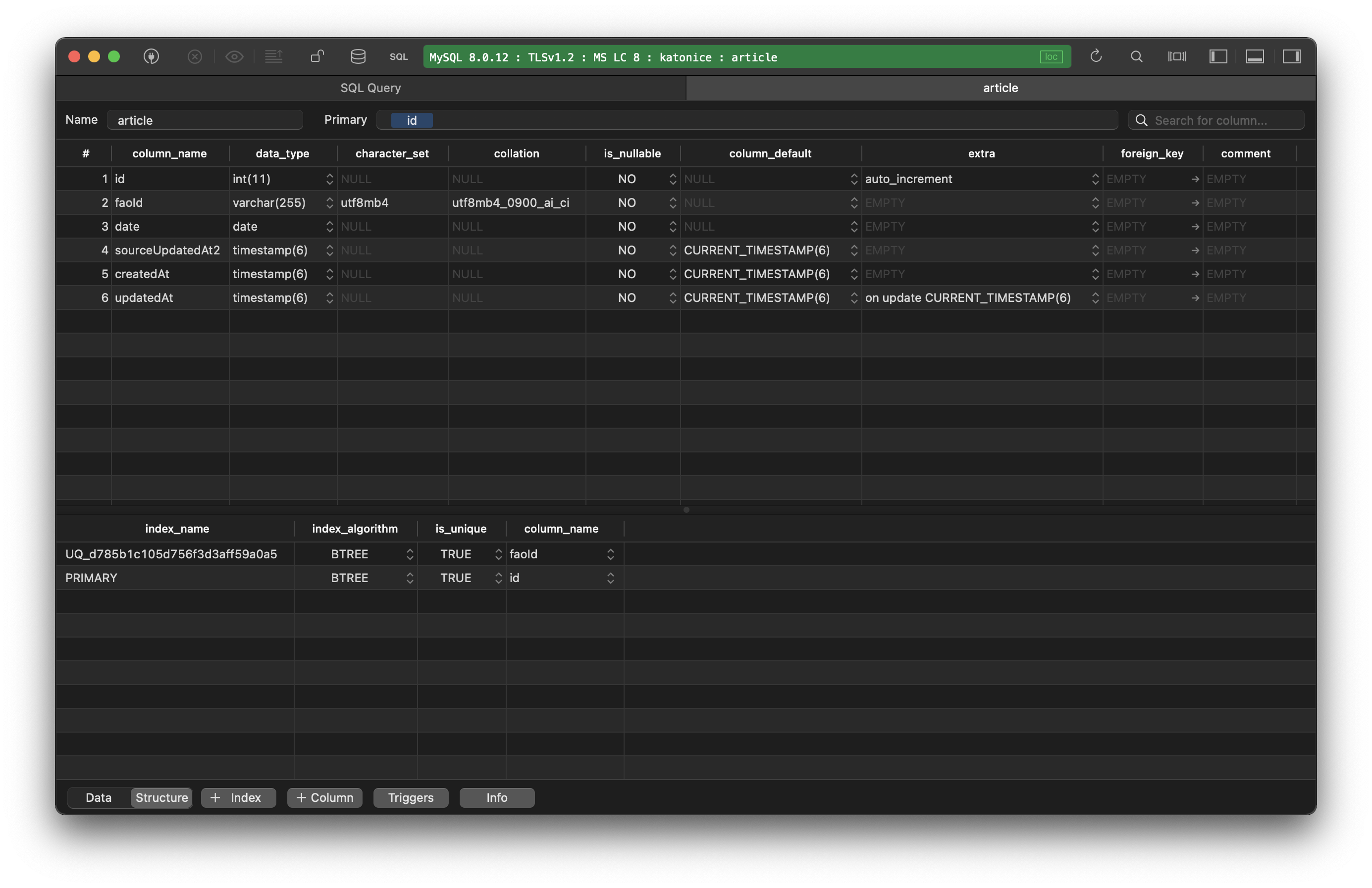 MySQL error around DEFAULT_GENERATED COMMENT when editing the name of a column · Issue #2410 ...
