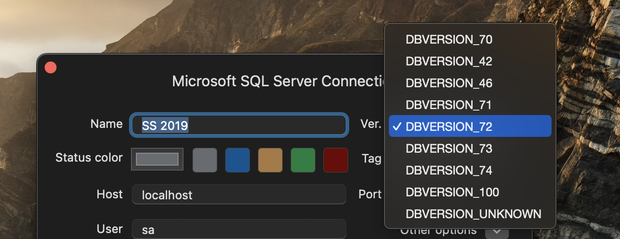 MSSQL collate causes connection crash · Issue #2755 · TablePlus/TablePlus · GitHub