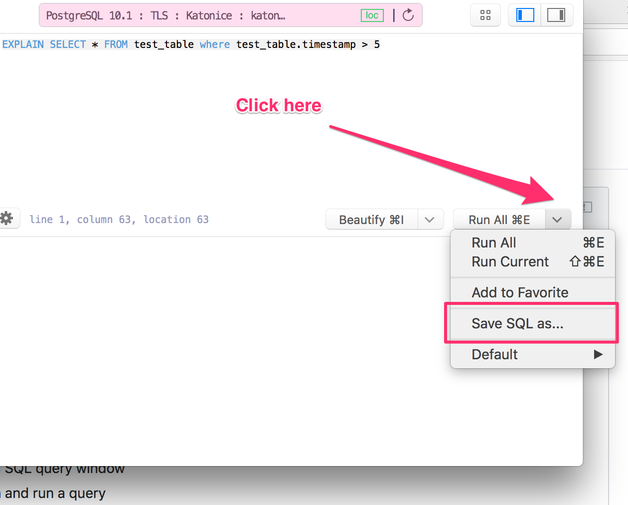 Save Workspace Queries As sql File Issue 256 TablePlus TablePlus