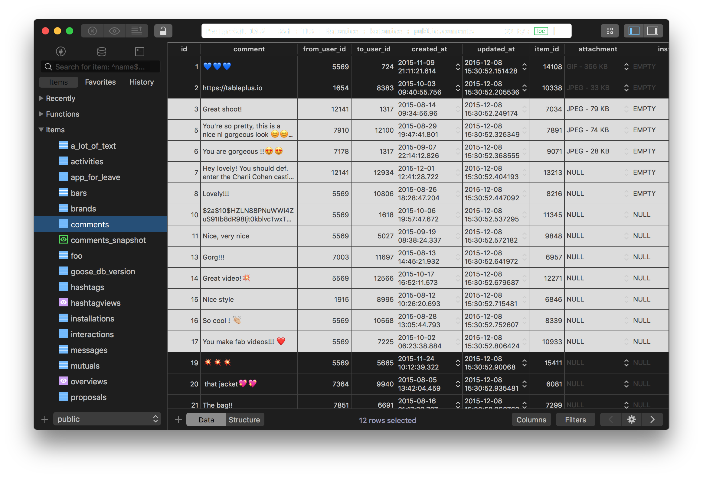 Improve selected row color pattern after un-focusing with Dark theme ...