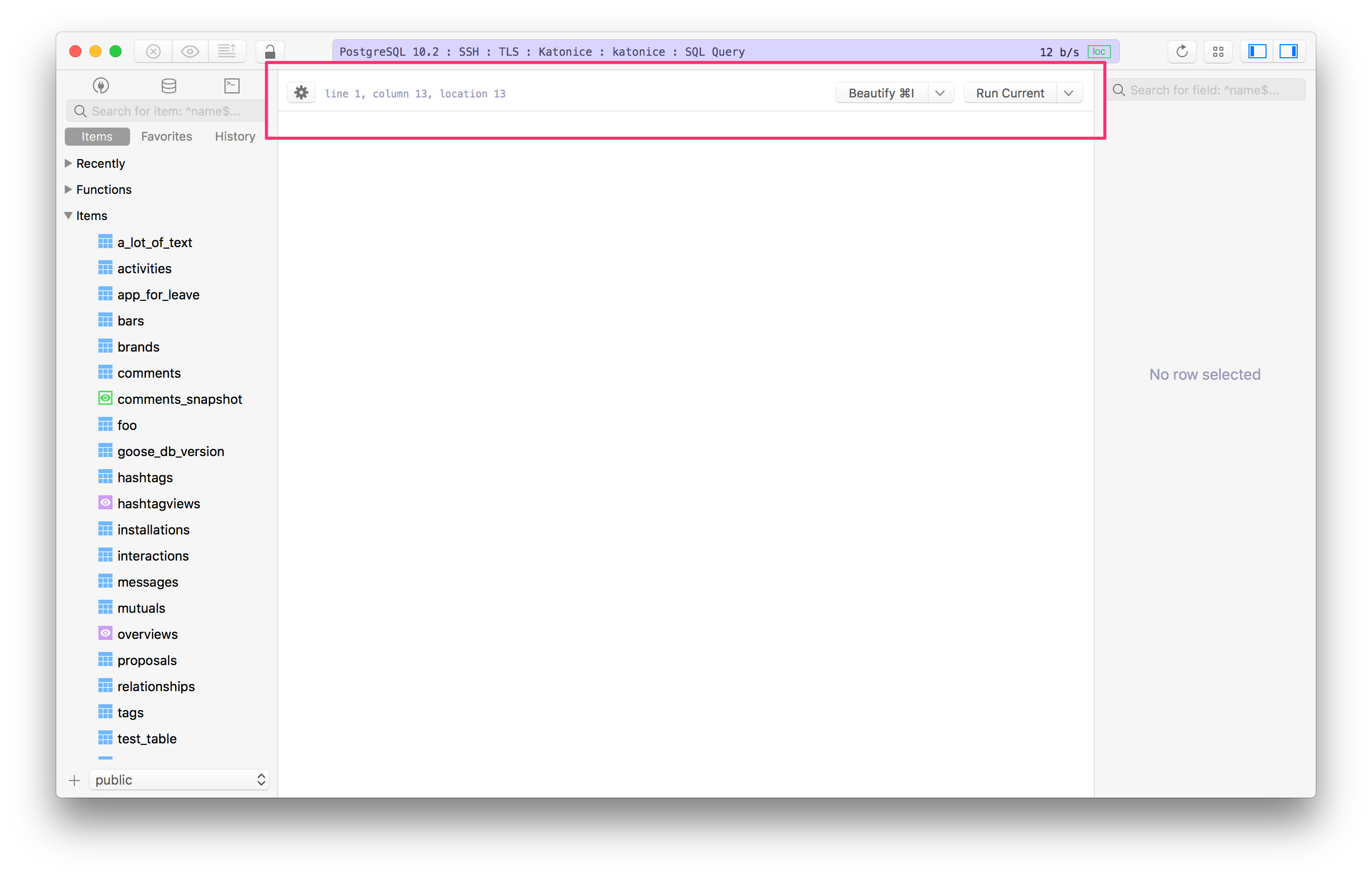 Unable to open SQL Query editor · Issue #306 · TablePlus/TablePlus · GitHub
