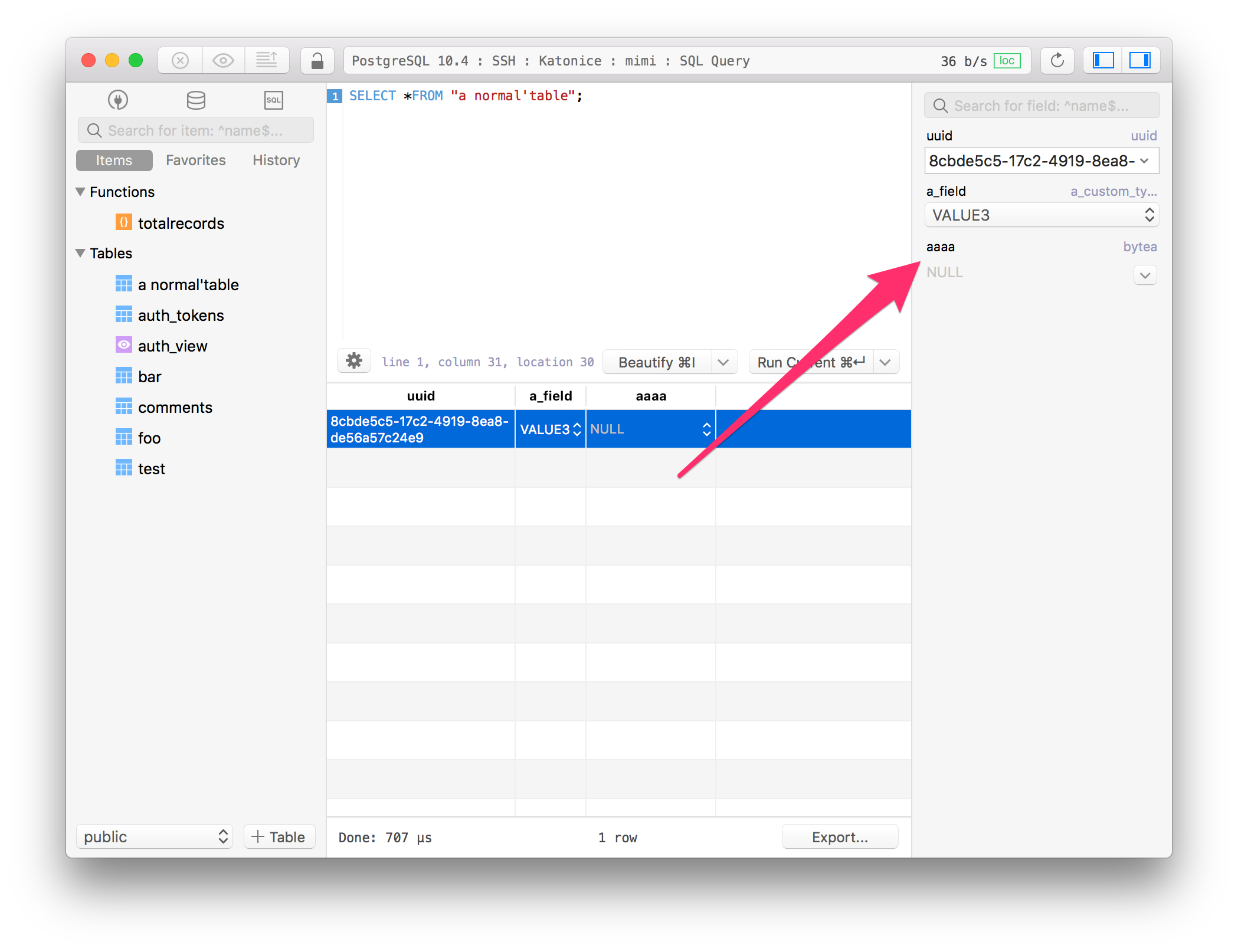 Feature Request: Transpose query/filter results · Issue #562 · TablePlus/TablePlus · GitHub