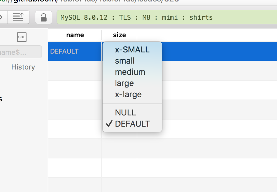 Respect ENUM casing · Issue #626 · TablePlus/TablePlus · GitHub