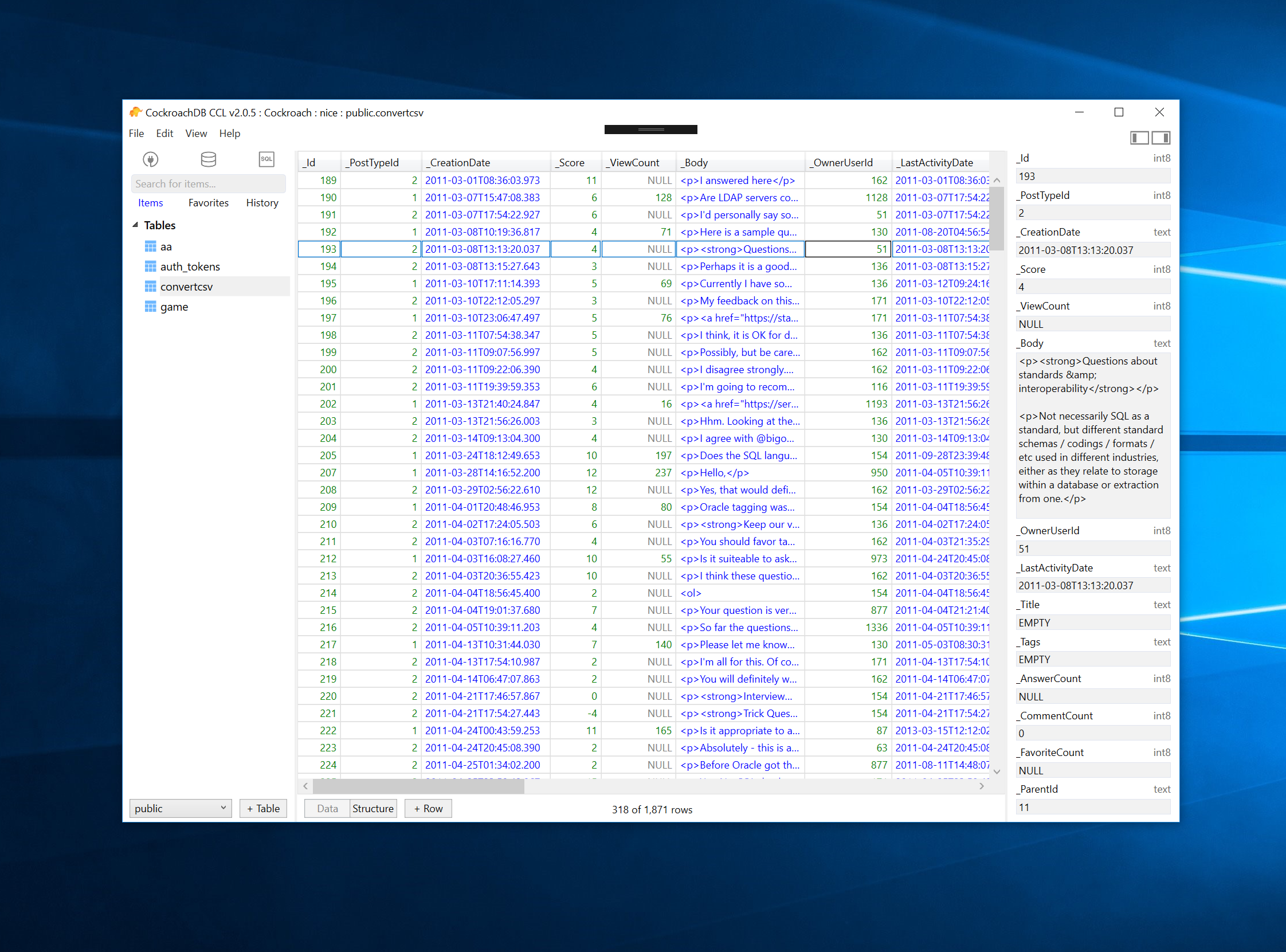 cockroachdb support · Issue #12 · TablePlus/TablePlus-Windows · GitHub
