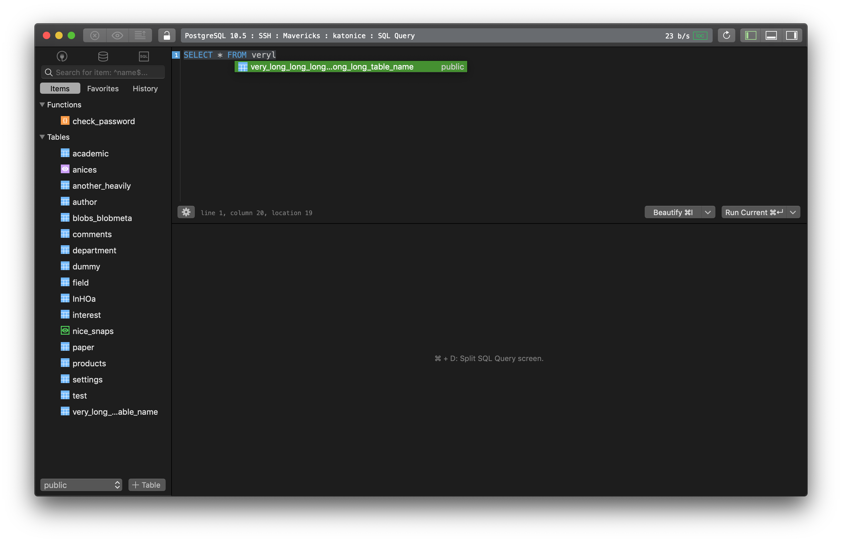 Auto-complete dropdown cuts off long identifiers · Issue #696 · TablePlus/TablePlus · GitHub