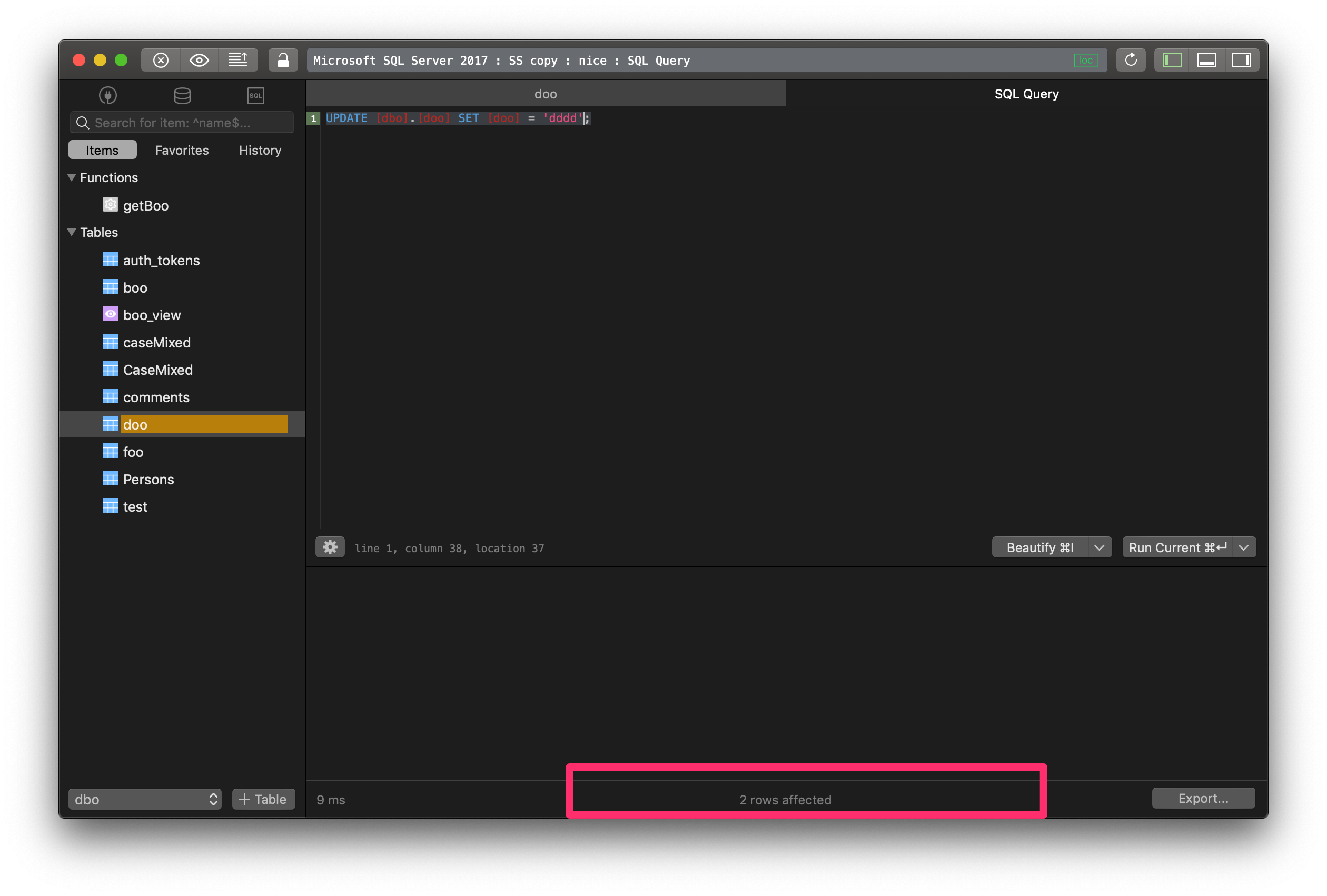 Enhancement Request - Add "Rows Affected" · Issue #798 · TablePlus/TablePlus · GitHub