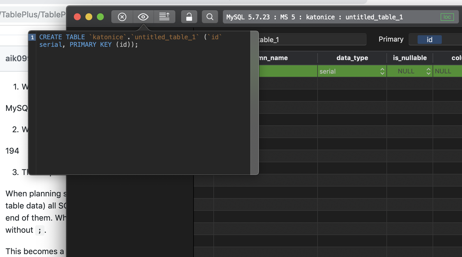 Missing semicolon in preview pane/history · Issue #994 · TablePlus/TablePlus · GitHub