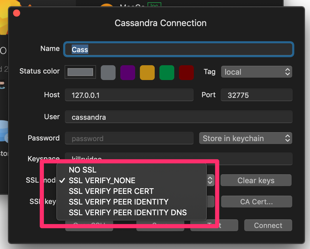 Apparently not possible to connect to cassandra over ssl · Issue #600 · TablePlus/TablePlus · GitHub