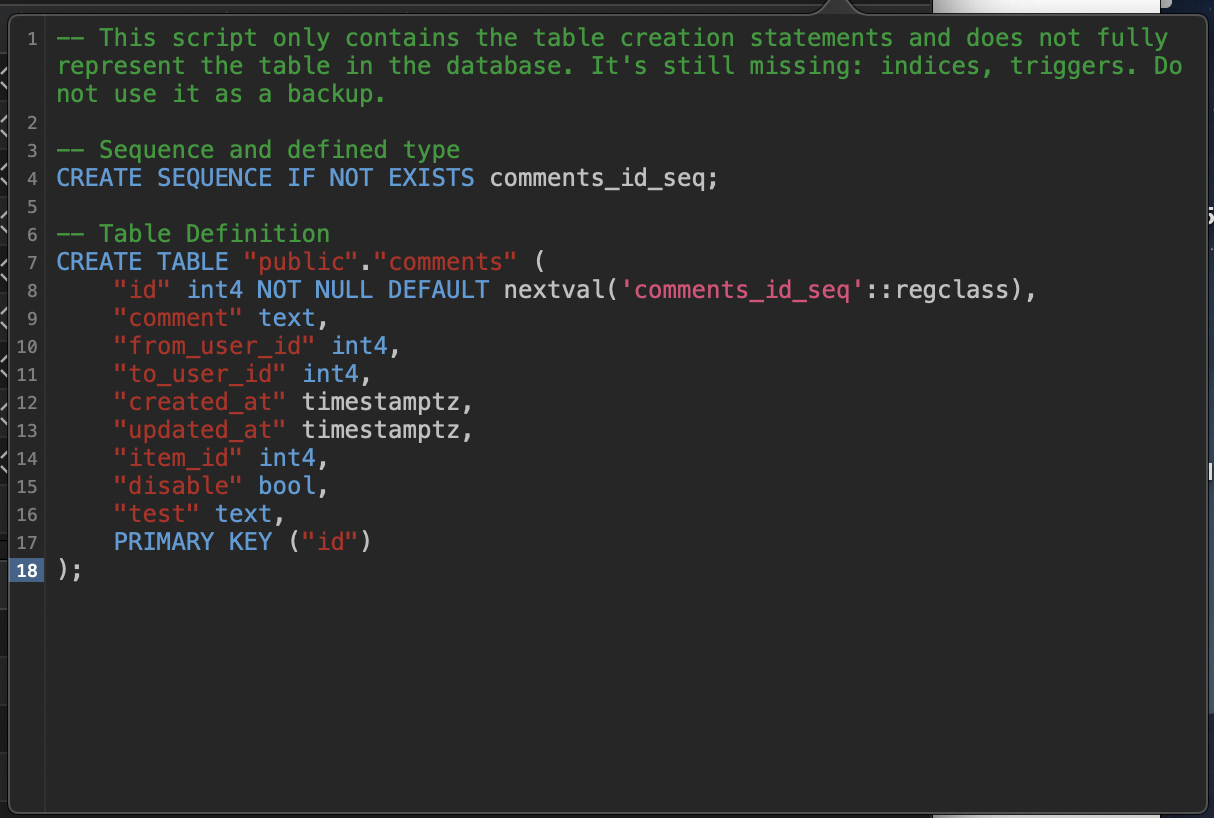 View structure parenthesis · Issue #1199 · TablePlus/TablePlus · GitHub