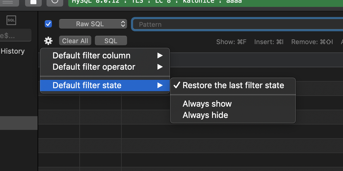 Keep "filters" open by default · Issue #457 · TablePlus/TablePlus · GitHub