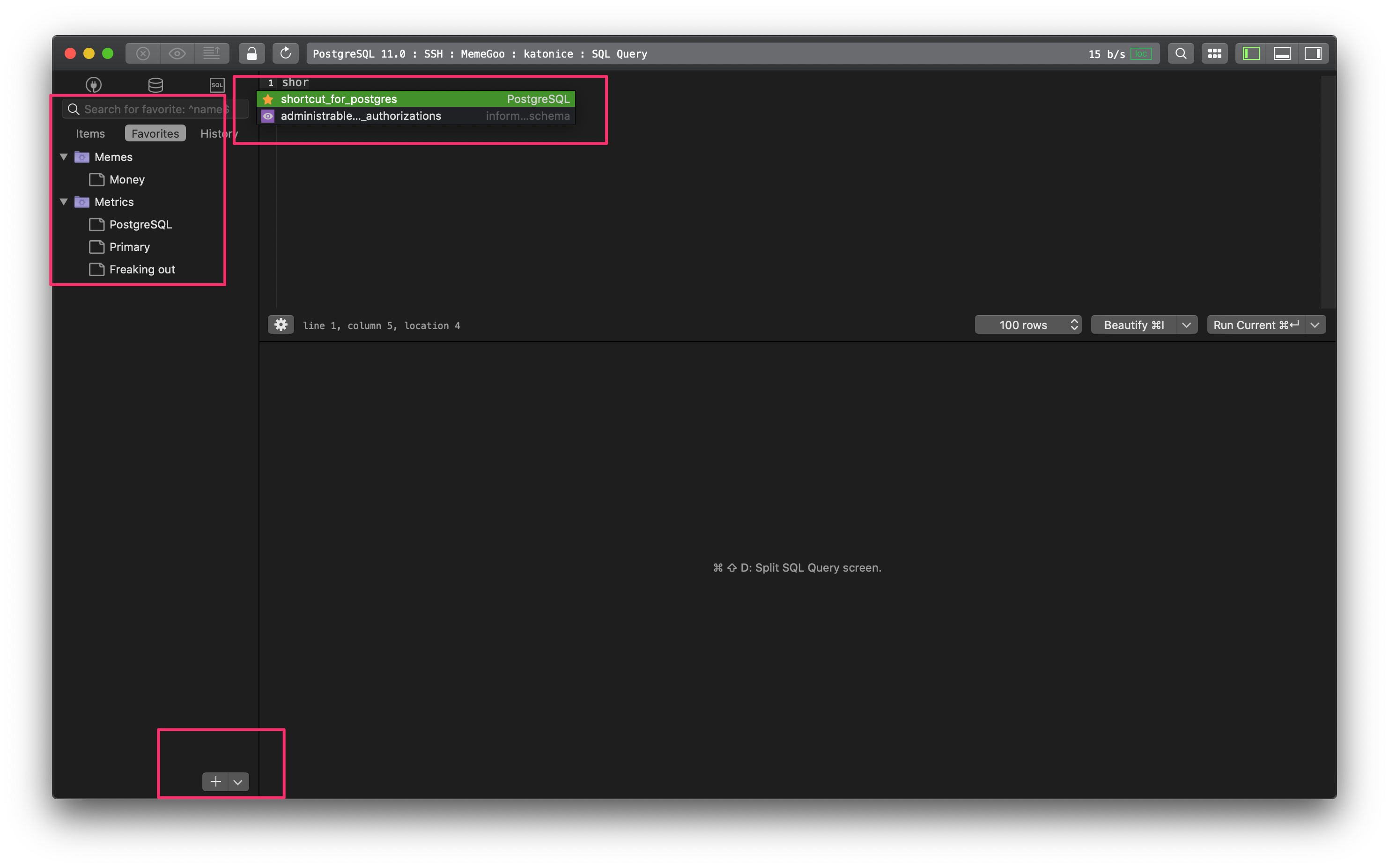 [feature Request] Query Manager Favourite Queries · Issue 1474 · Tableplus Tableplus · Github