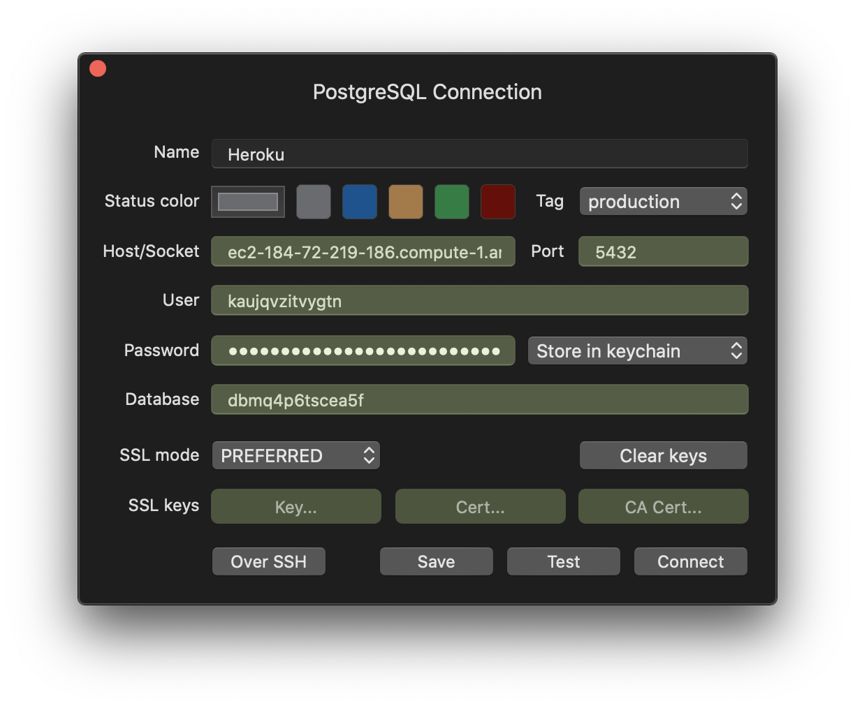 Can't connect to a Heroku Postgres instance · Issue #1664 · TablePlus/TablePlus · GitHub