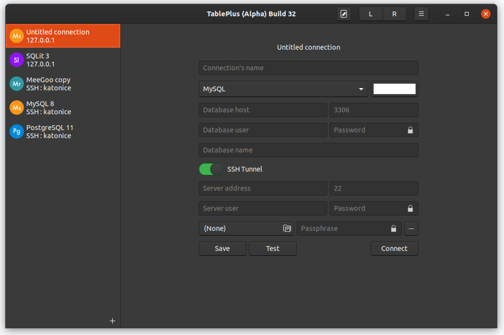Add title bar to New Workspace window · Issue #1672 · TablePlus/TablePlus · GitHub