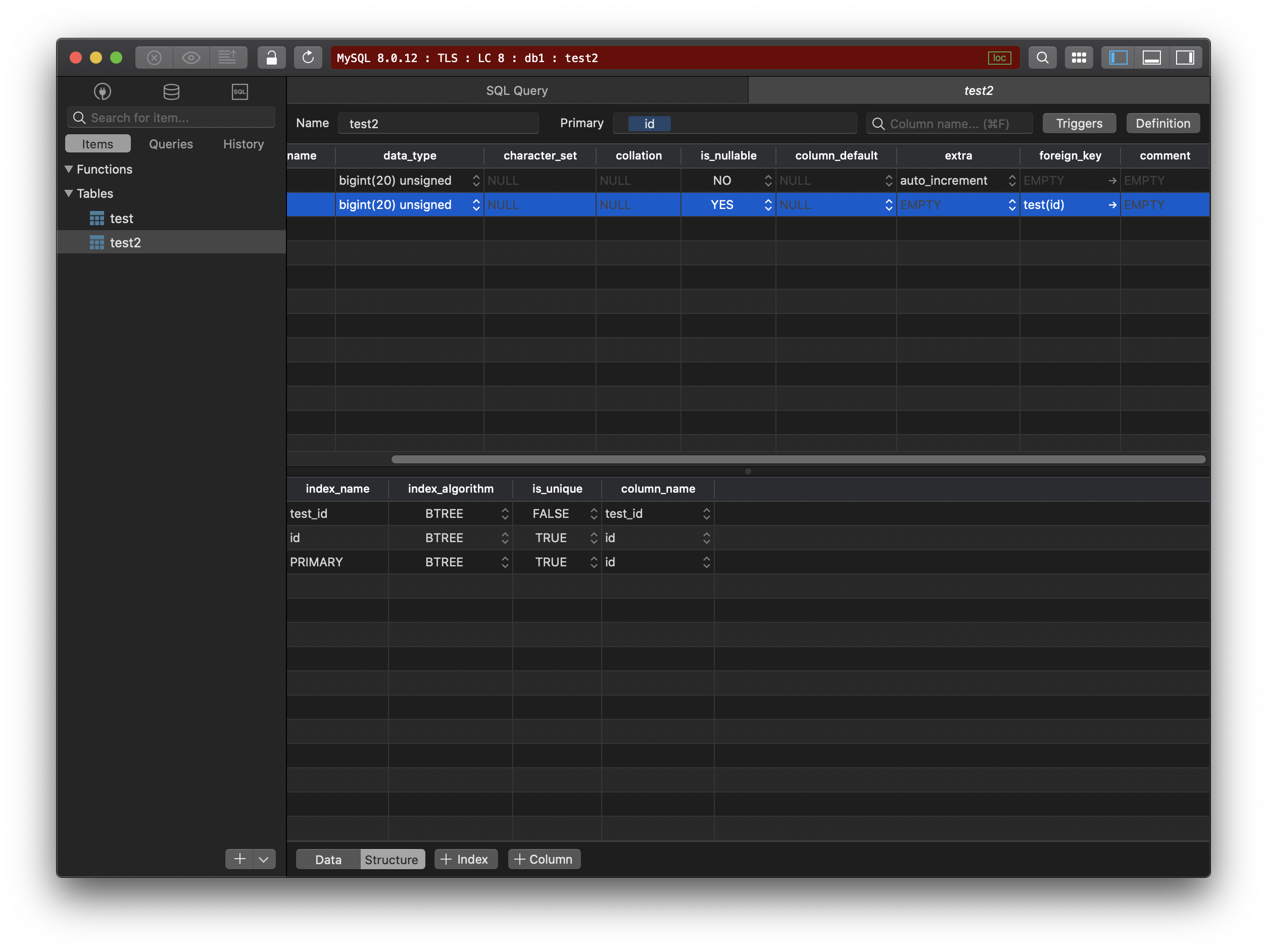 Foreign key navigation not working with mysql8 · Issue #1691 · TablePlus/TablePlus · GitHub