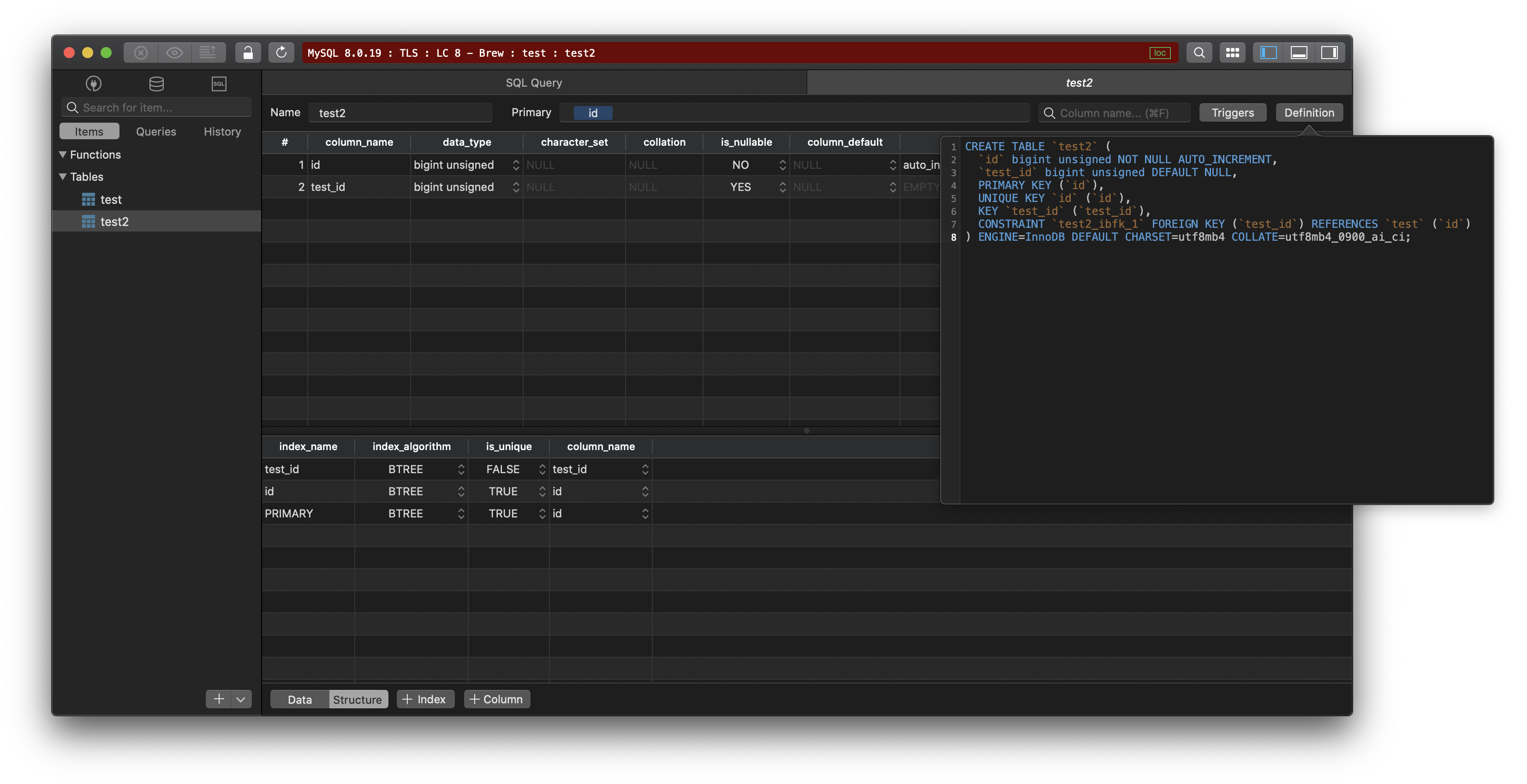 Foreign key navigation not working with mysql8 · Issue #1691 · TablePlus/TablePlus · GitHub