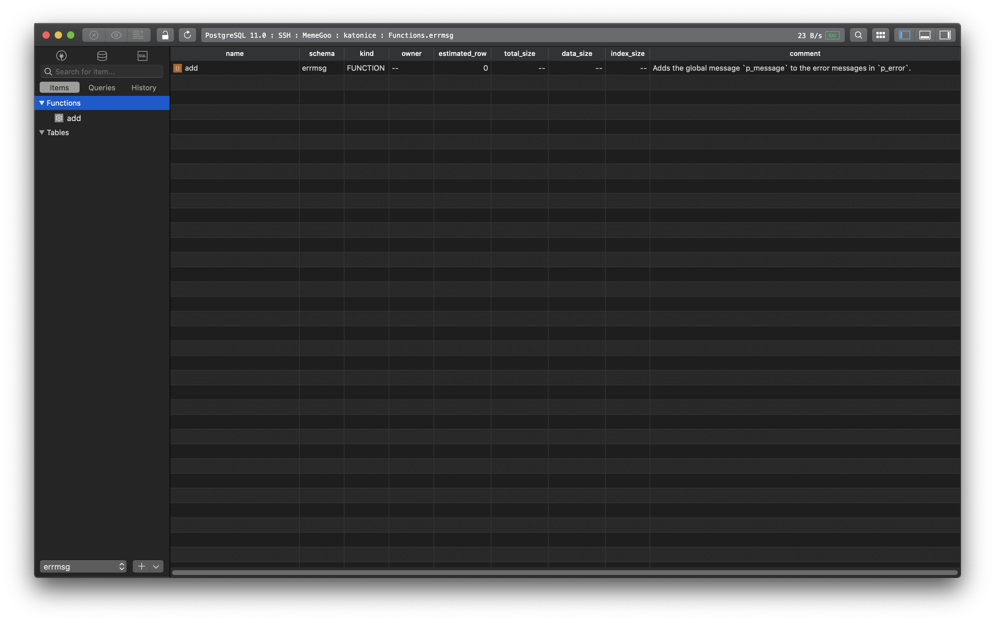 Show comments on objects · Issue #1695 · TablePlus/TablePlus · GitHub