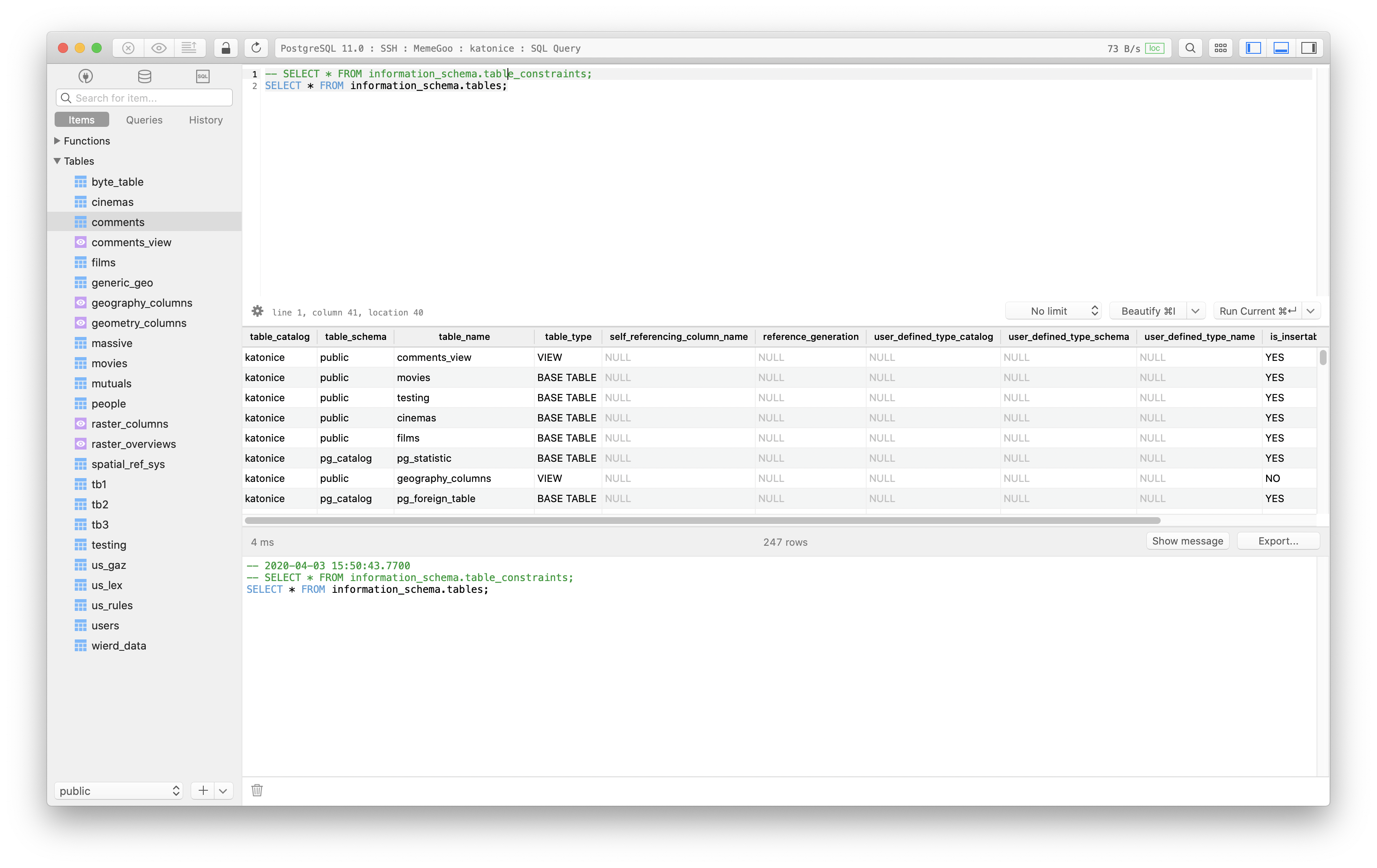 SQL Query shows unpected beheviour when queries are commented out with "cmd + /" · Issue #1800 ...
