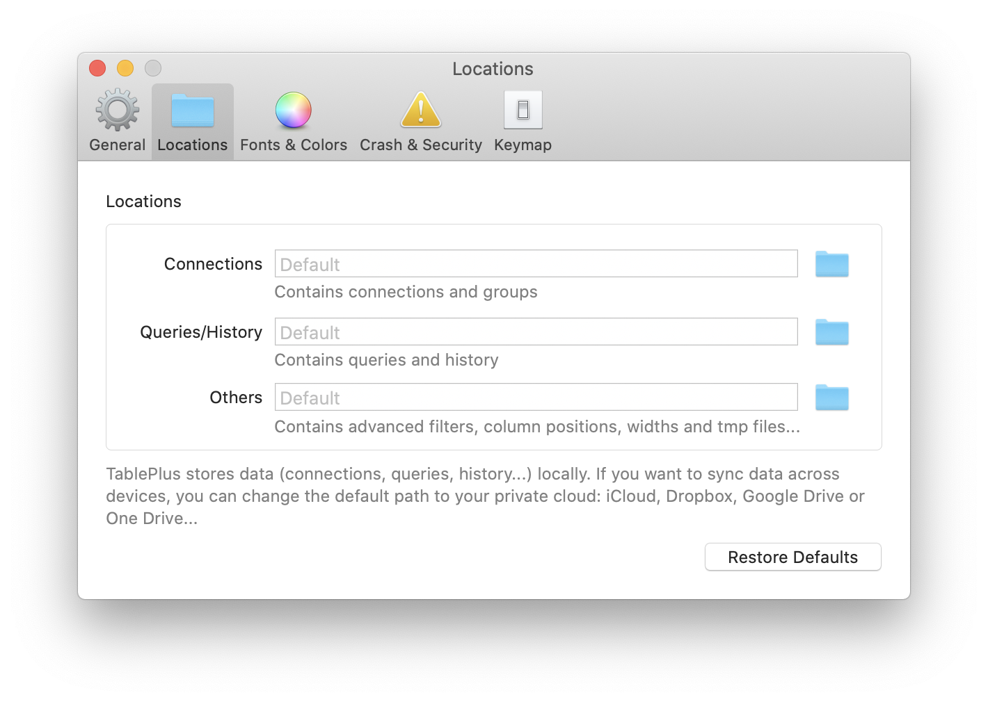 Settings missing when used via Setapp · Issue #2038 · TablePlus/TablePlus · GitHub