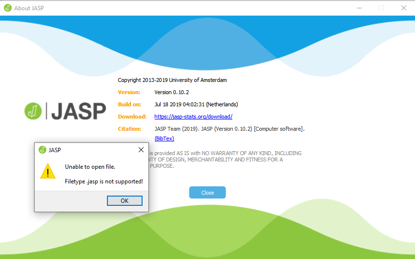 Filetype Jasp Is Not Supported · Issue 423 · Jasp Statsjasp Issues · Github