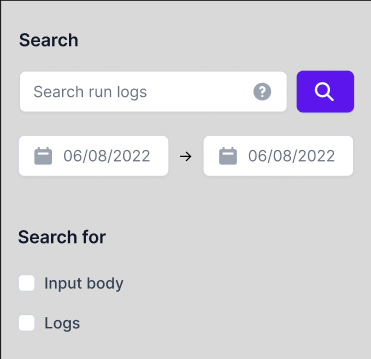 Search run logs or input body · Issue #244 · OpenFn/lightning · GitHub