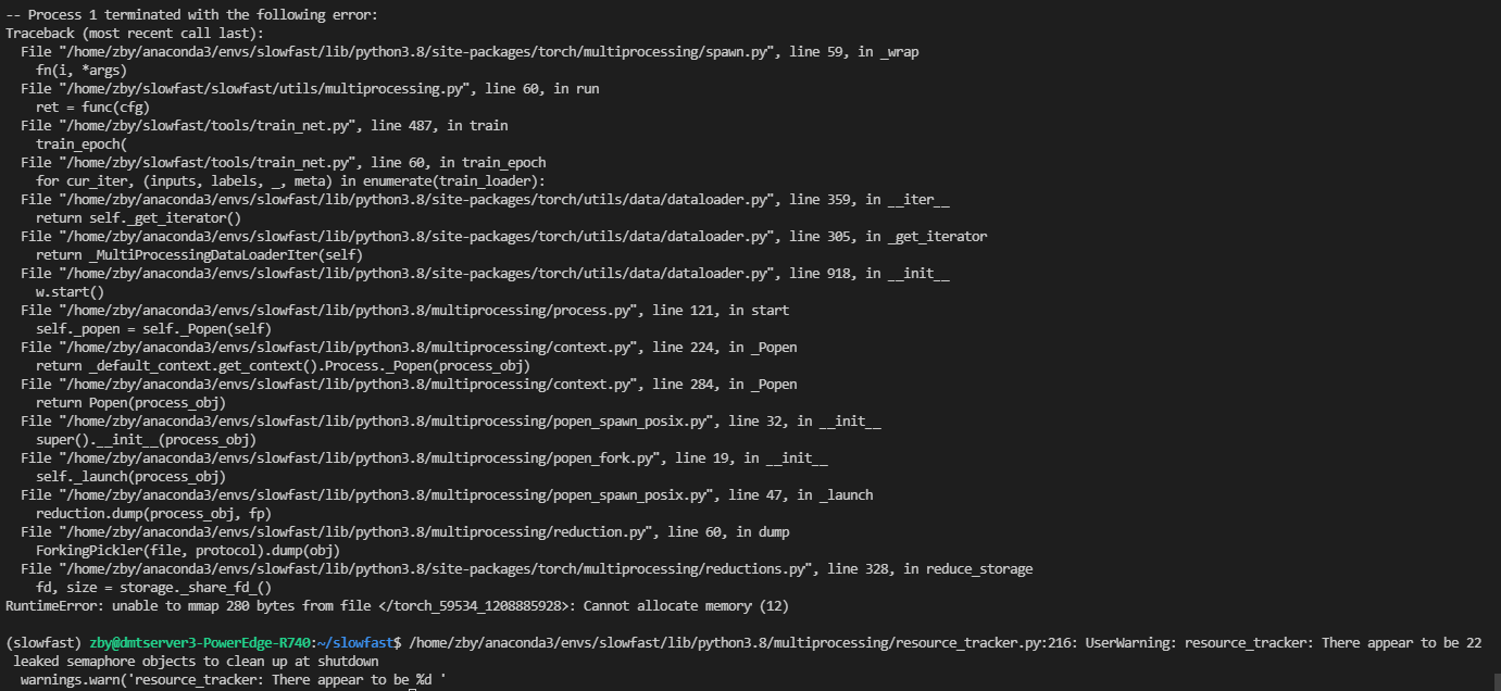 Runtimeerror Unable To Mmap 280 Bytes From File Cannot Allocate 3777