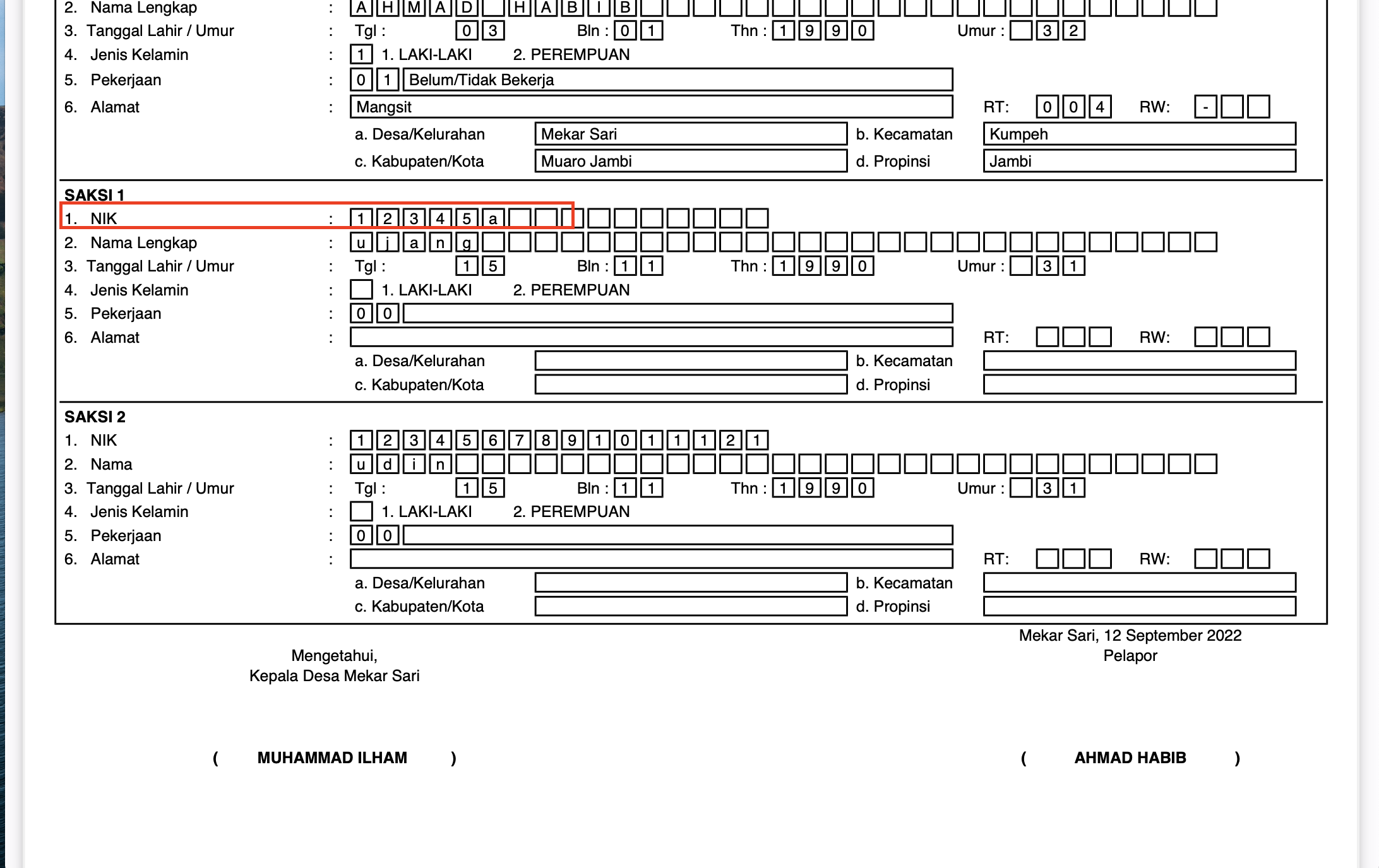 Bug/error: NIK saksi tidak sesuai ketentuan · Issue #5634 · OpenSID/OpenSID · GitHub