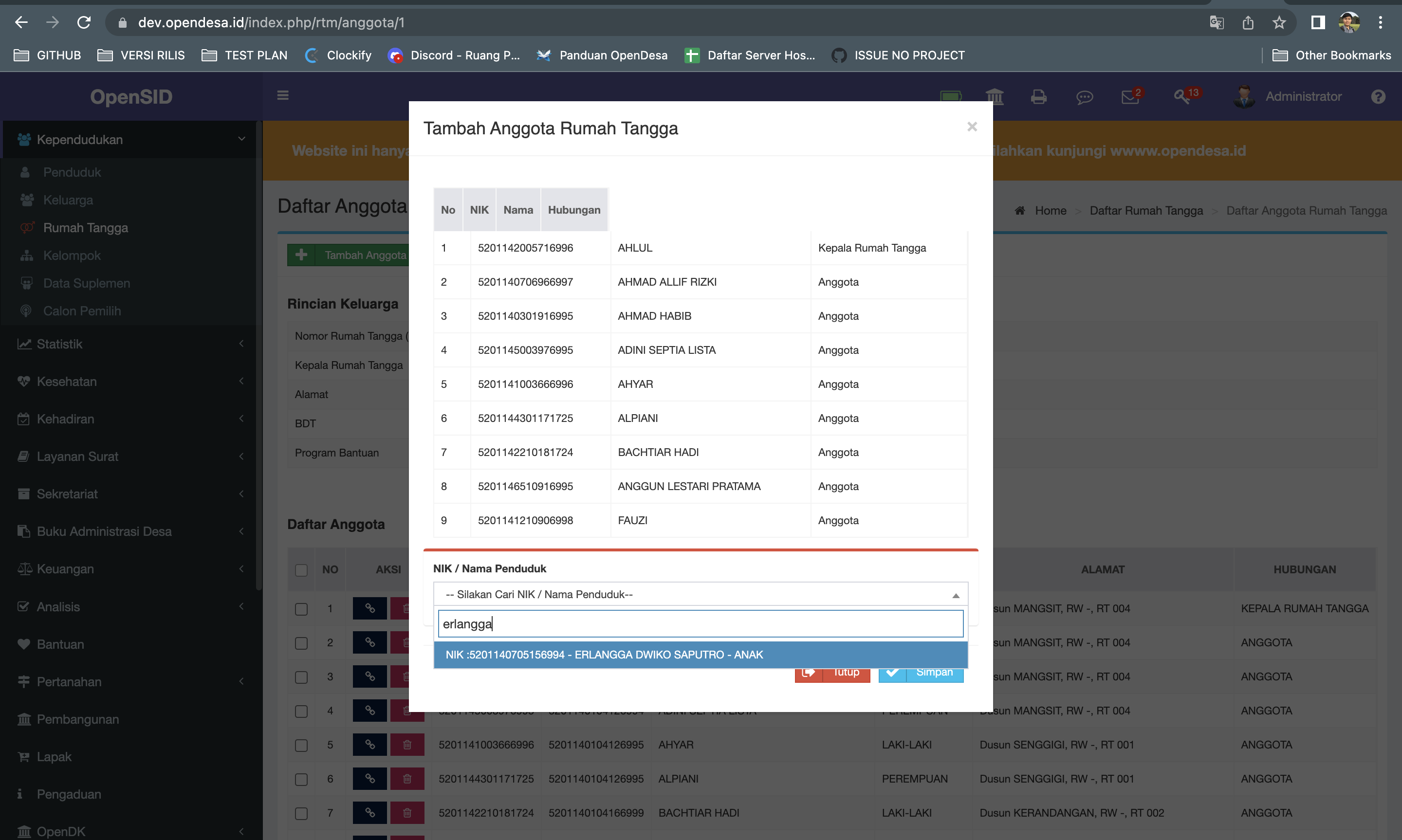 Bug/error: Tidak bisa menambahkan anggot Rumah Tangga lebih dari 7 orang · Issue #5674 · OpenSID ...